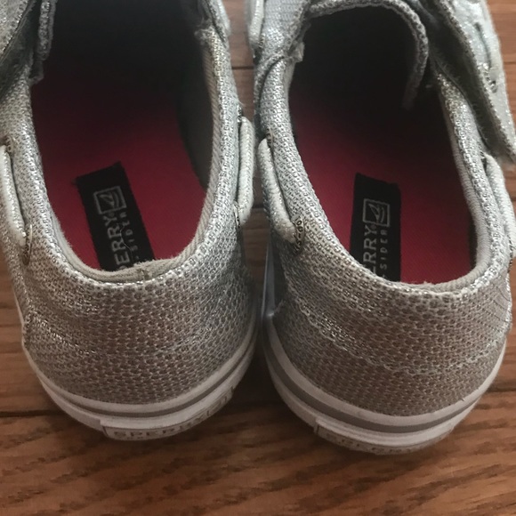 Sperry | Shoes | Girls Sperry Boat Shoes Silver | Poshmark
